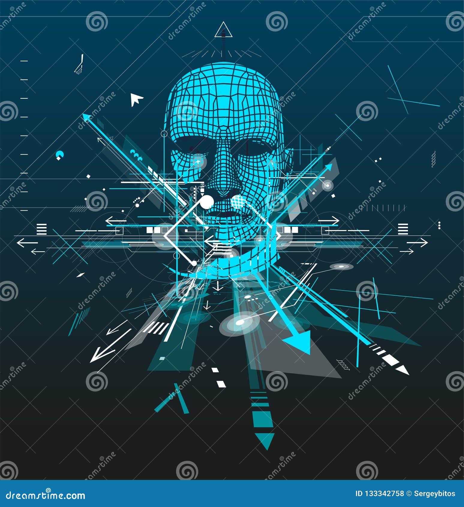 Dynamic Creative Illustration Stock Vector - Illustration of concept ...