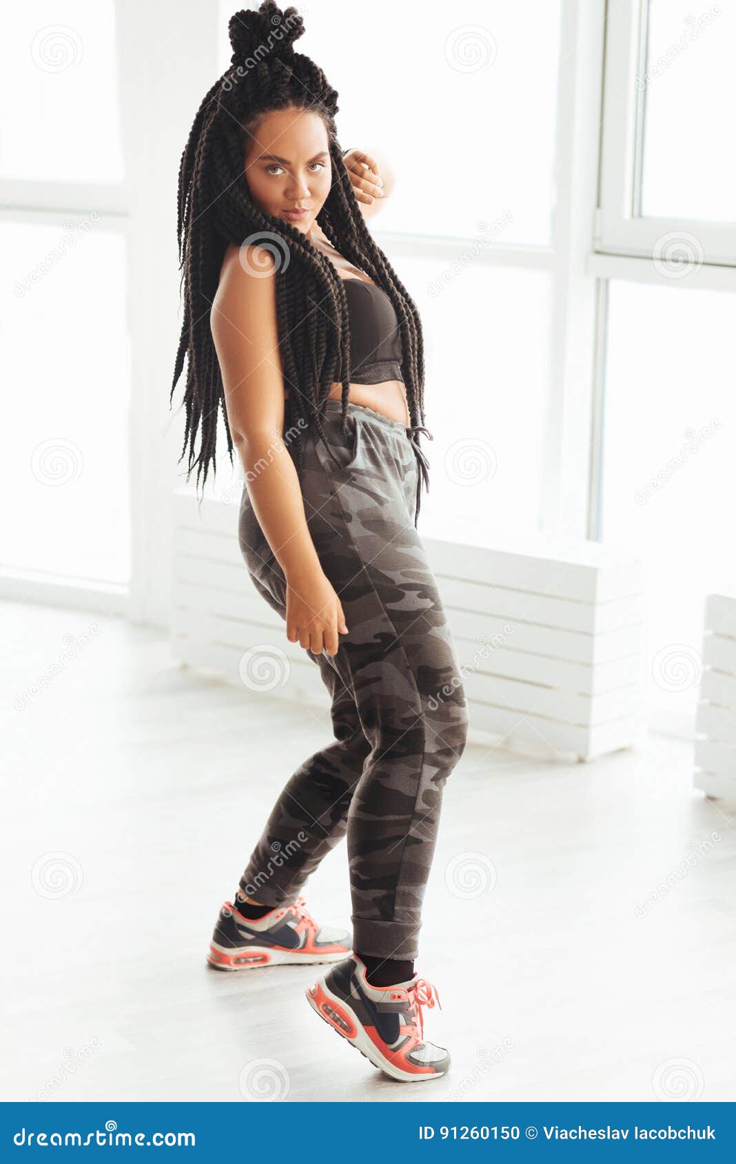 Dynamic Creative Lady Directing a Dance Stock Photo - Image of leisure ...