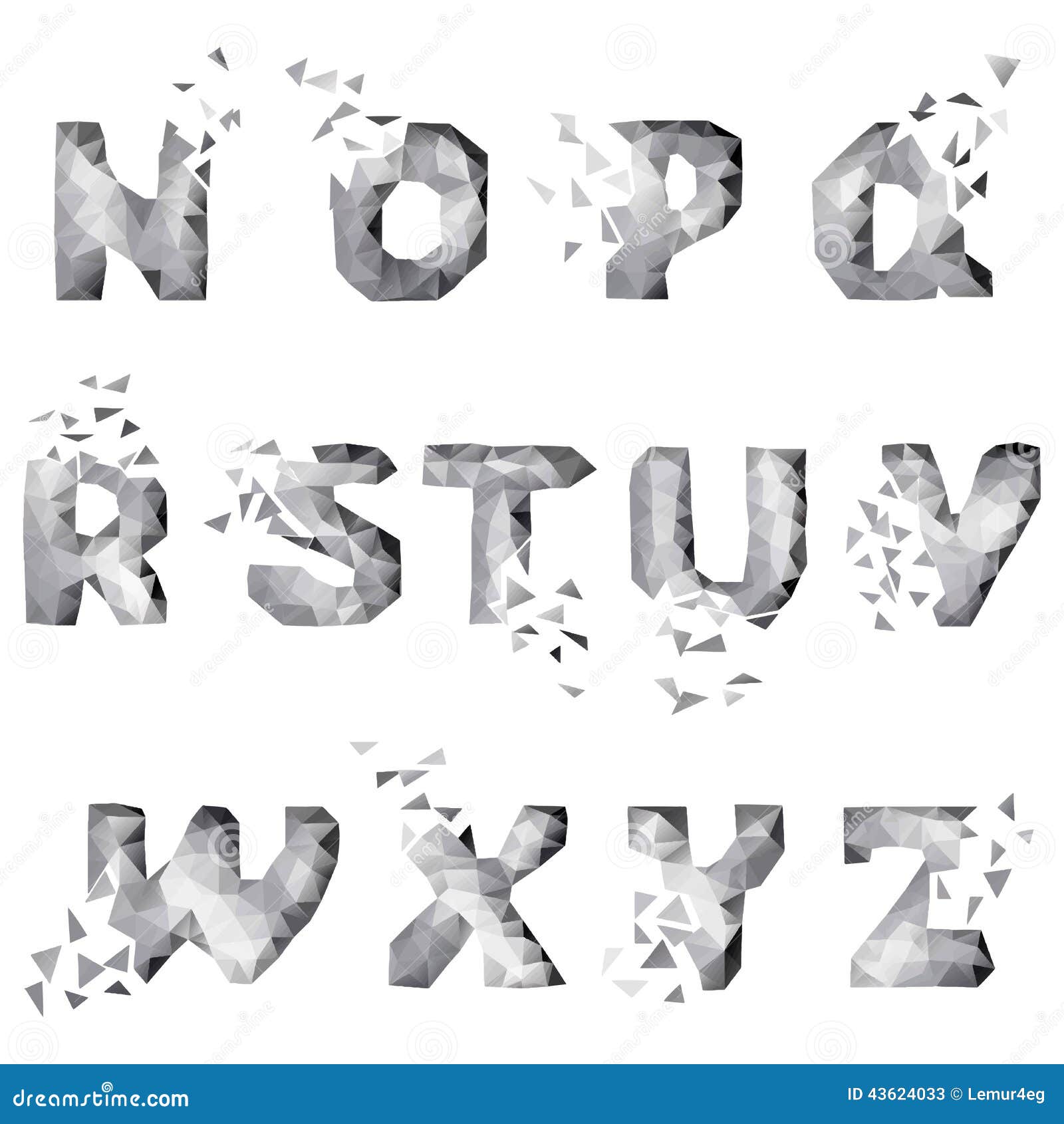 Dynamic crumble font stock vector. Illustration of sapphire - 43624033