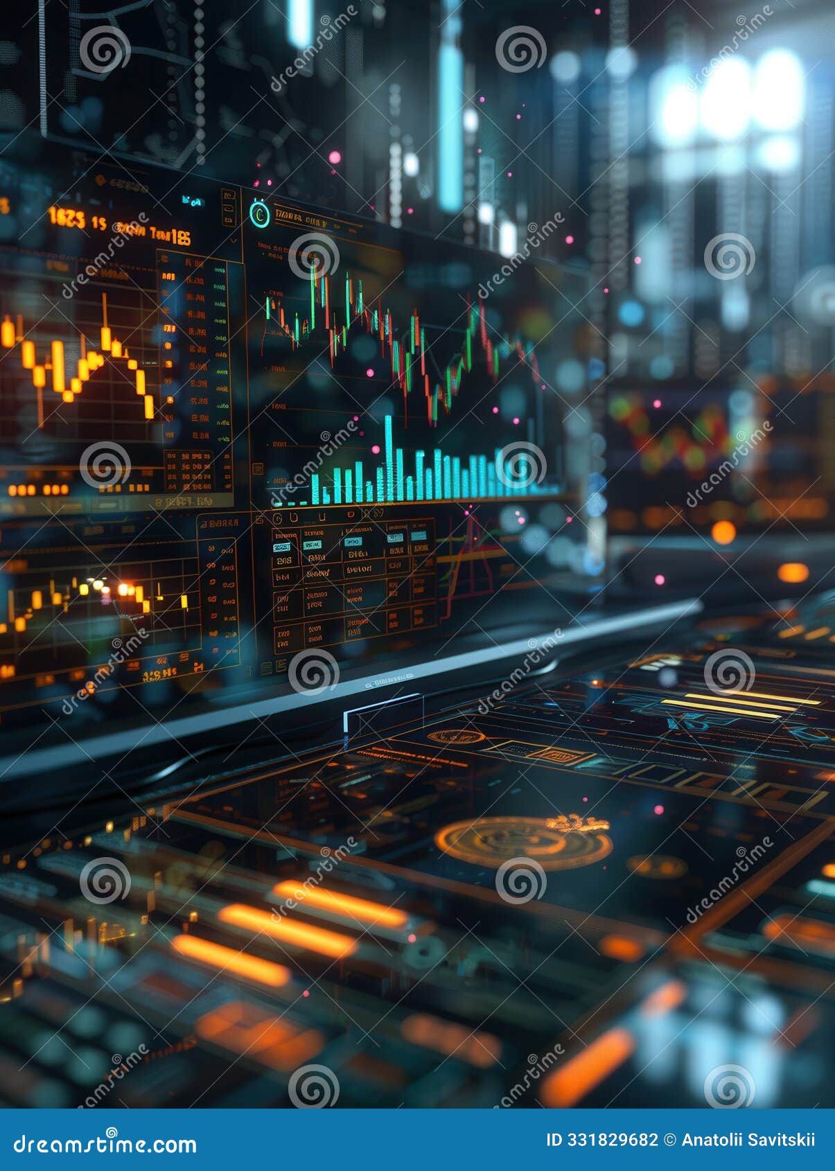 A Dynamic Cryptocurrency Exchange Platform Showcases Multiple Coins and ...