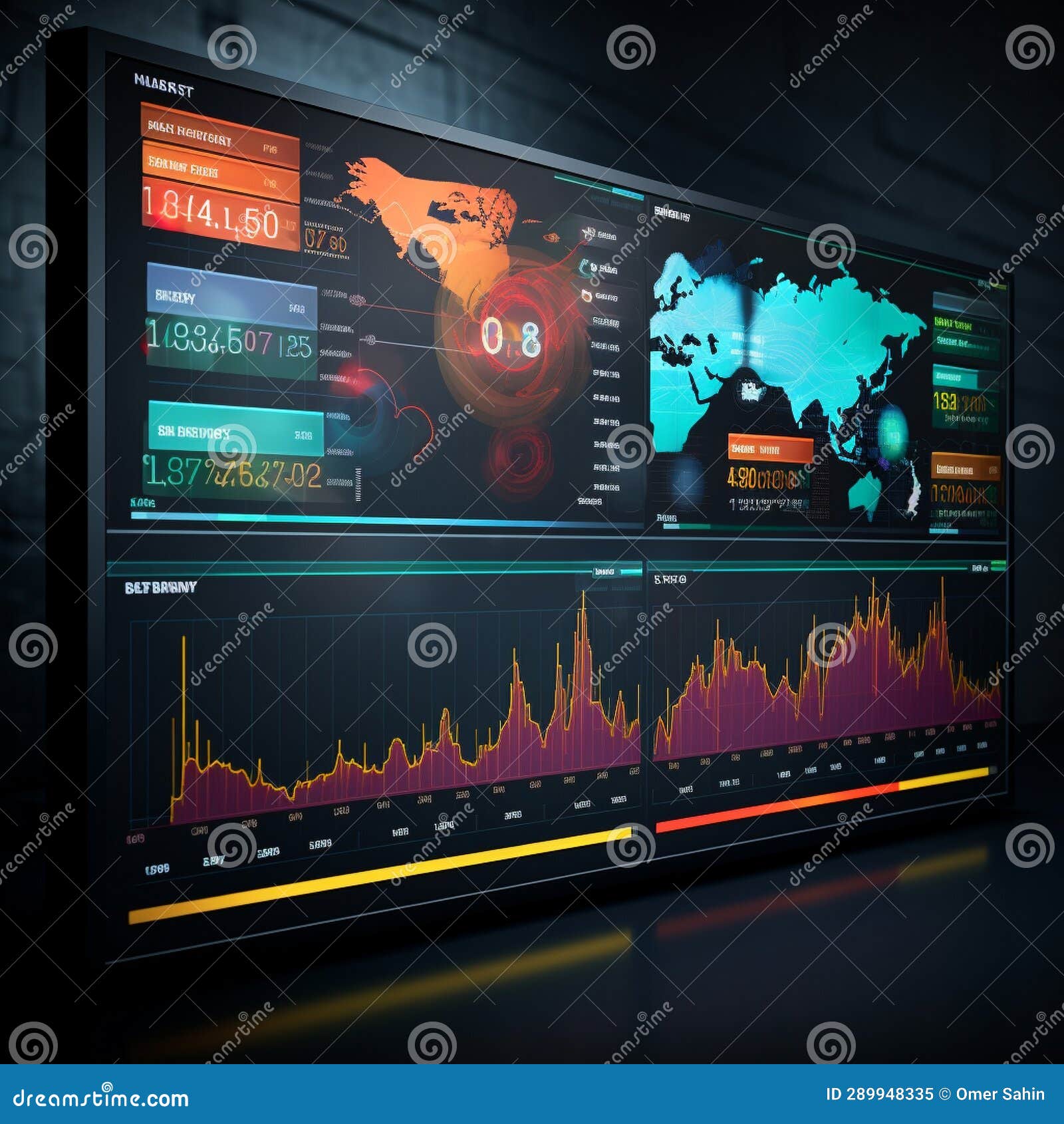Dynamic Currency Exchange Rate Dashboard Stock Illustration ...