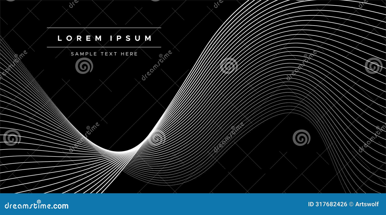 Dynamic Curve Stripe Line Abstract Background Stock Illustration ...