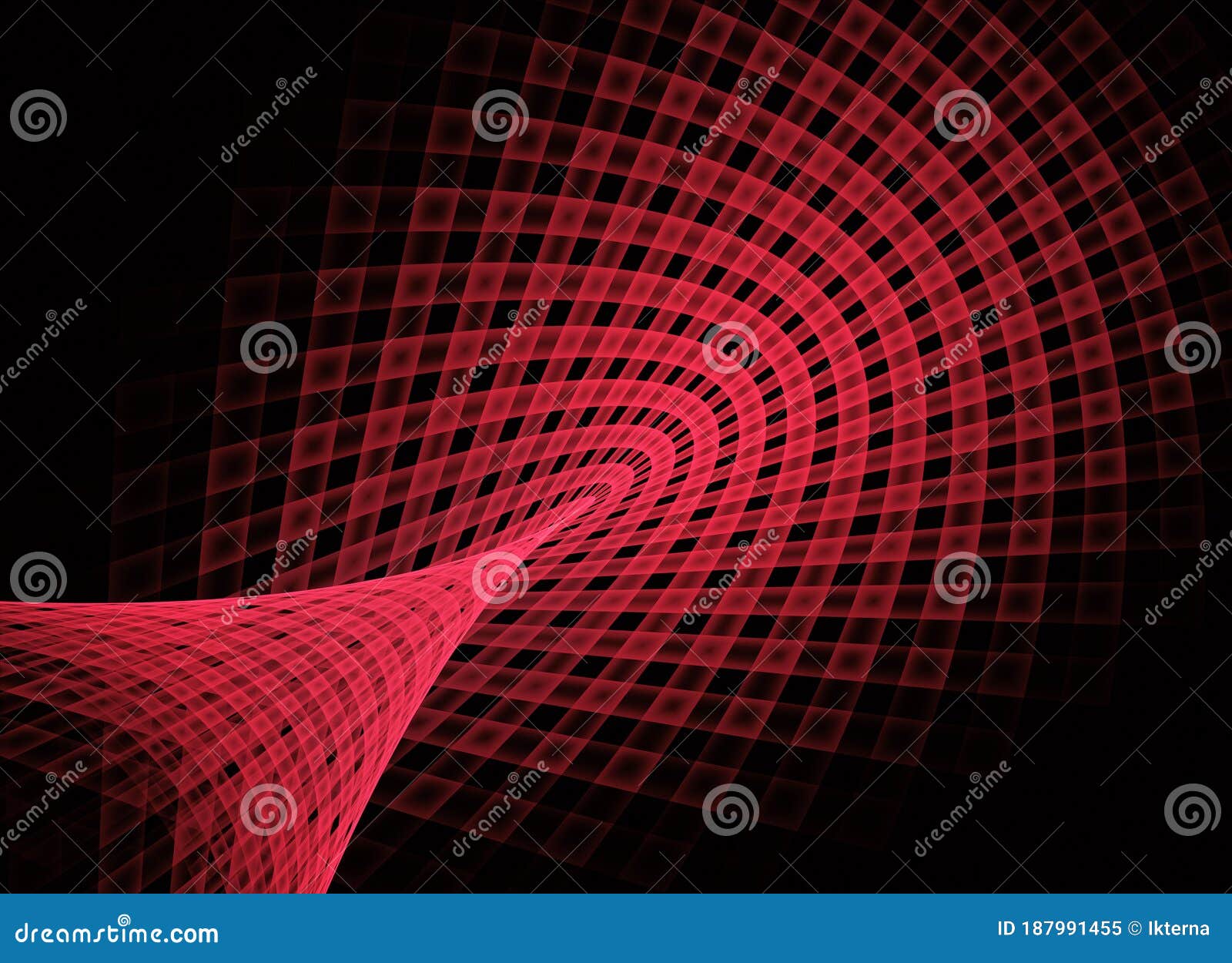 Dynamic Curves Ands Color Pattern. Fractal Graphics. Science and ...