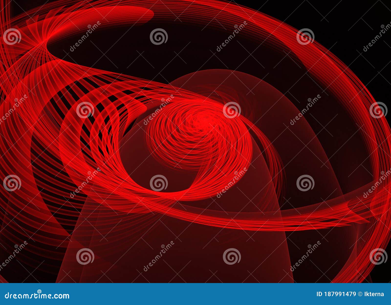 Dynamic Curves Ands Color Pattern. Fractal Graphics. Science and ...