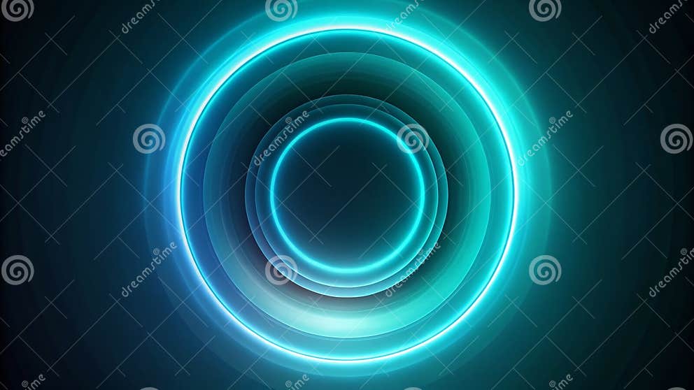 Dynamic Cyan Gradient Circle Animation a Visually Stunning Looping ...