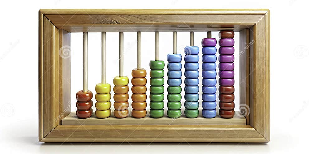 Dynamic 3D Abacus Graph a Modern Visual Representation of Data Growth ...
