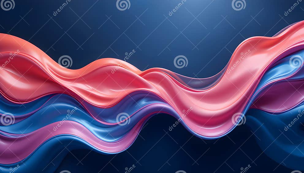 3D Abstract Liquid Flow Design Background Wallpaper Stock Illustration ...