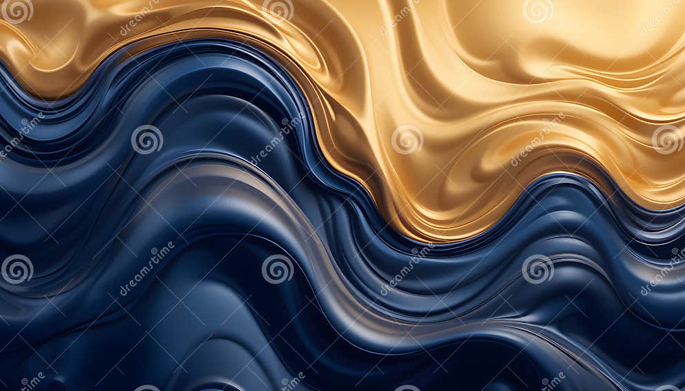 3D Abstract Liquid Flow Design Background Wallpaper Stock Illustration ...
