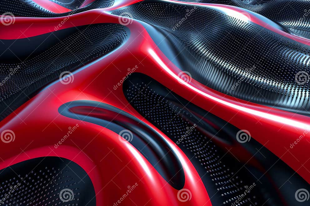 Dynamic 3d Abstract Red and Black Business Background with Modern Design Elements Stock ...