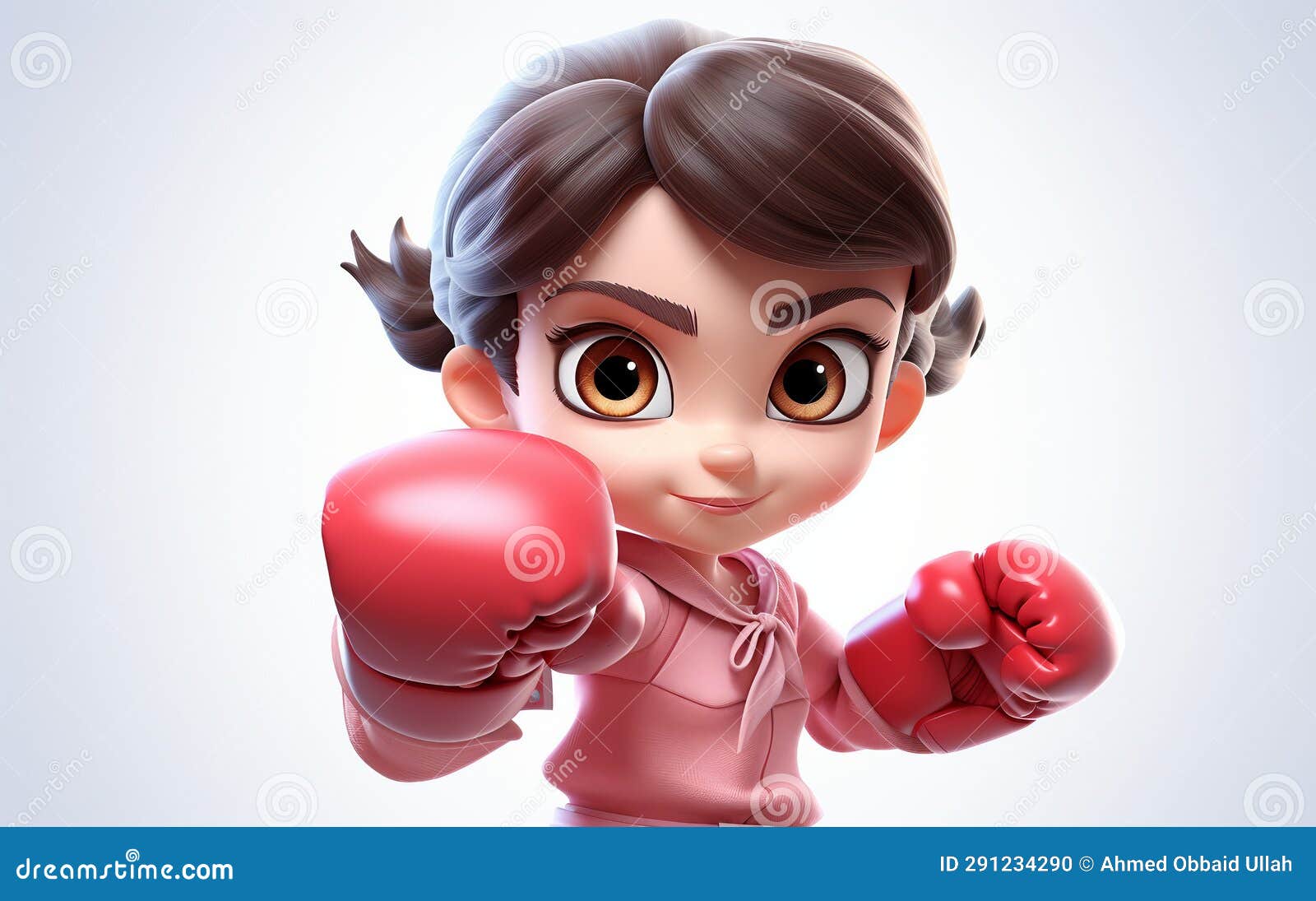 Dynamic 3D Animation Child S Playful Punch. Generative by Ai Stock ...
