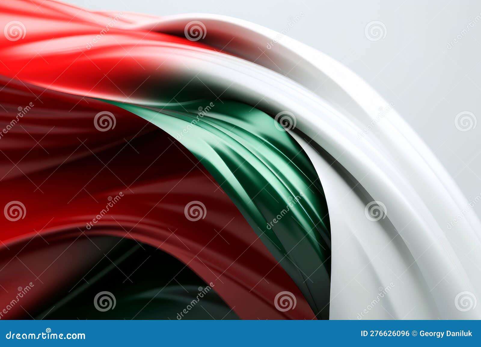 Modern Syria Flag Waves in 3D: Minimalist Design with Studio Lights and ...