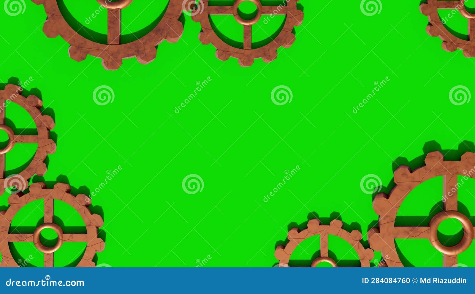 Dynamic 3D Gear: Rotating on a Neutral Gray Background, Providing the ...