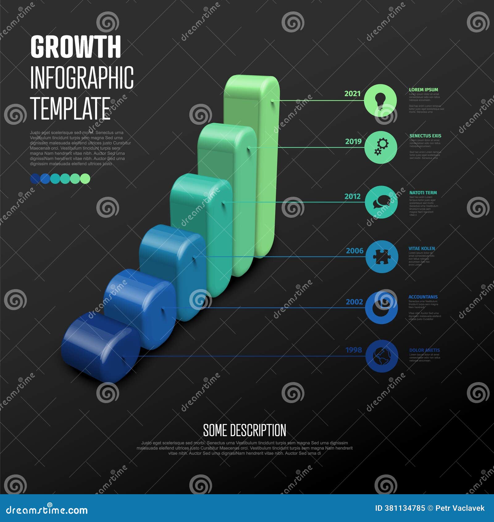 Growth Infographic In Glassmorphism Aesthetic Chart Stock Photography | CartoonDealer.com #329121950