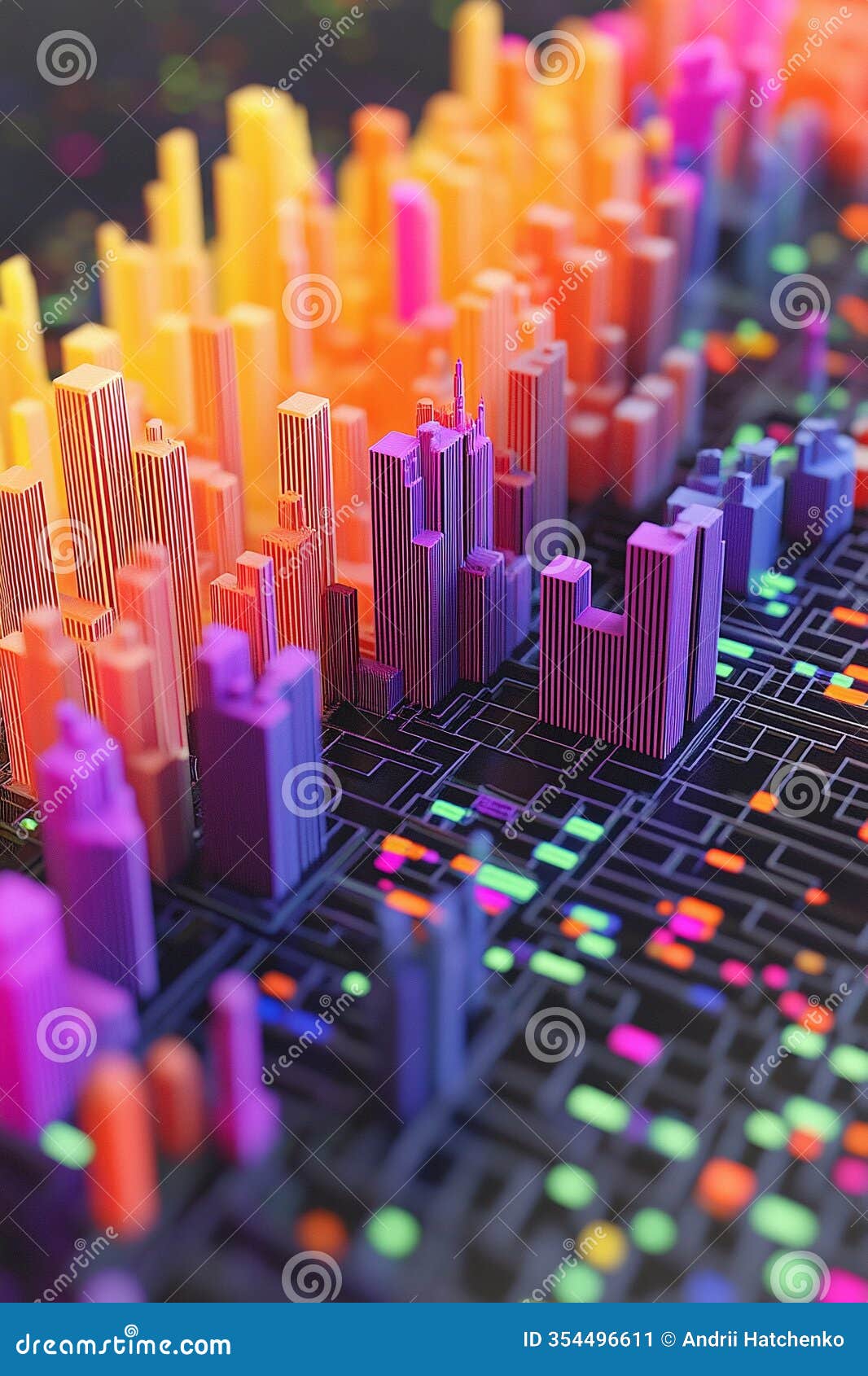 A Dynamic 3D Map Showing Population Density with Spatial Data ...