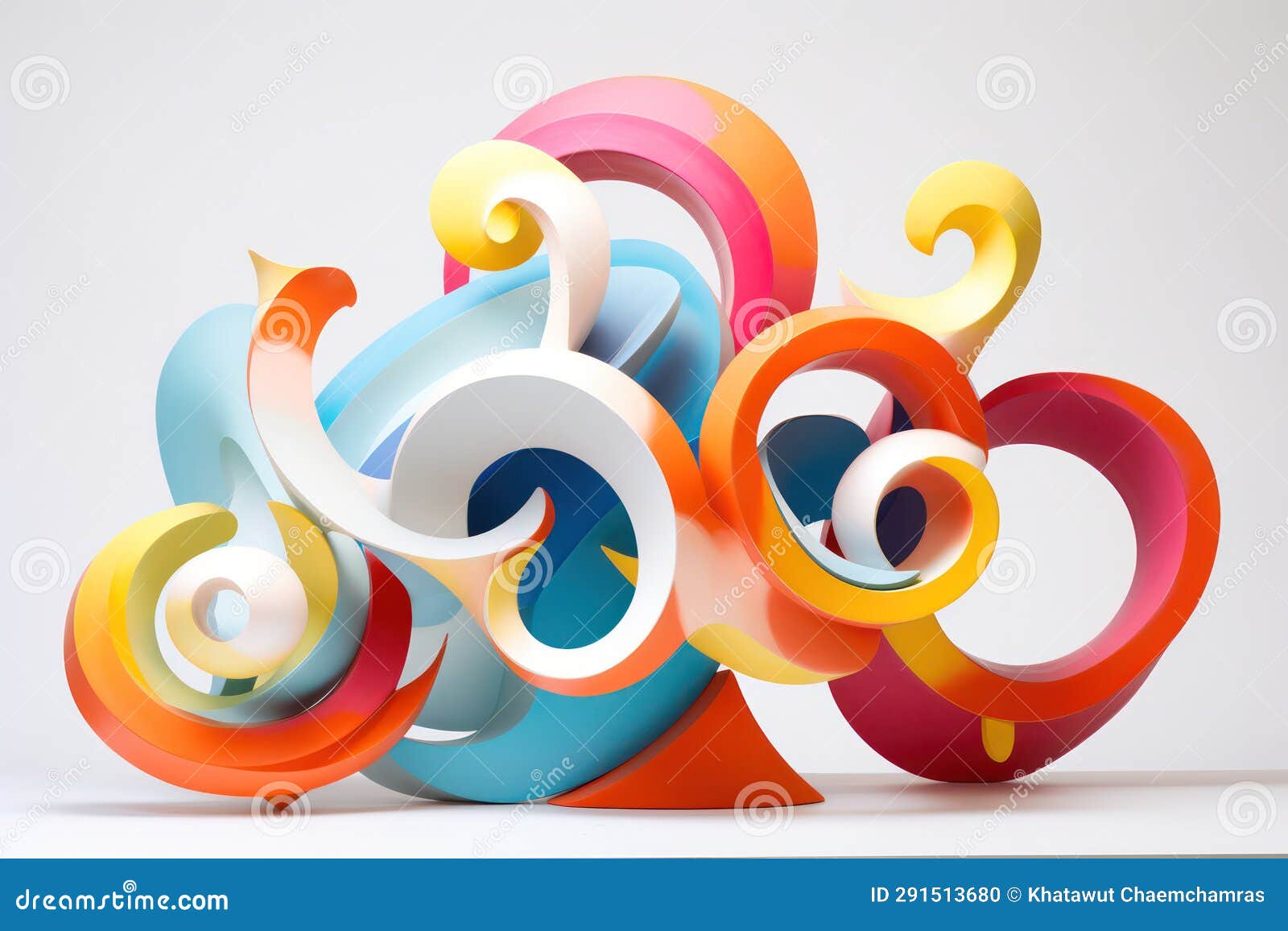 Dynamic 3D Render: Abstract Urethane Paint Sculpture, a Powerhouse of ...