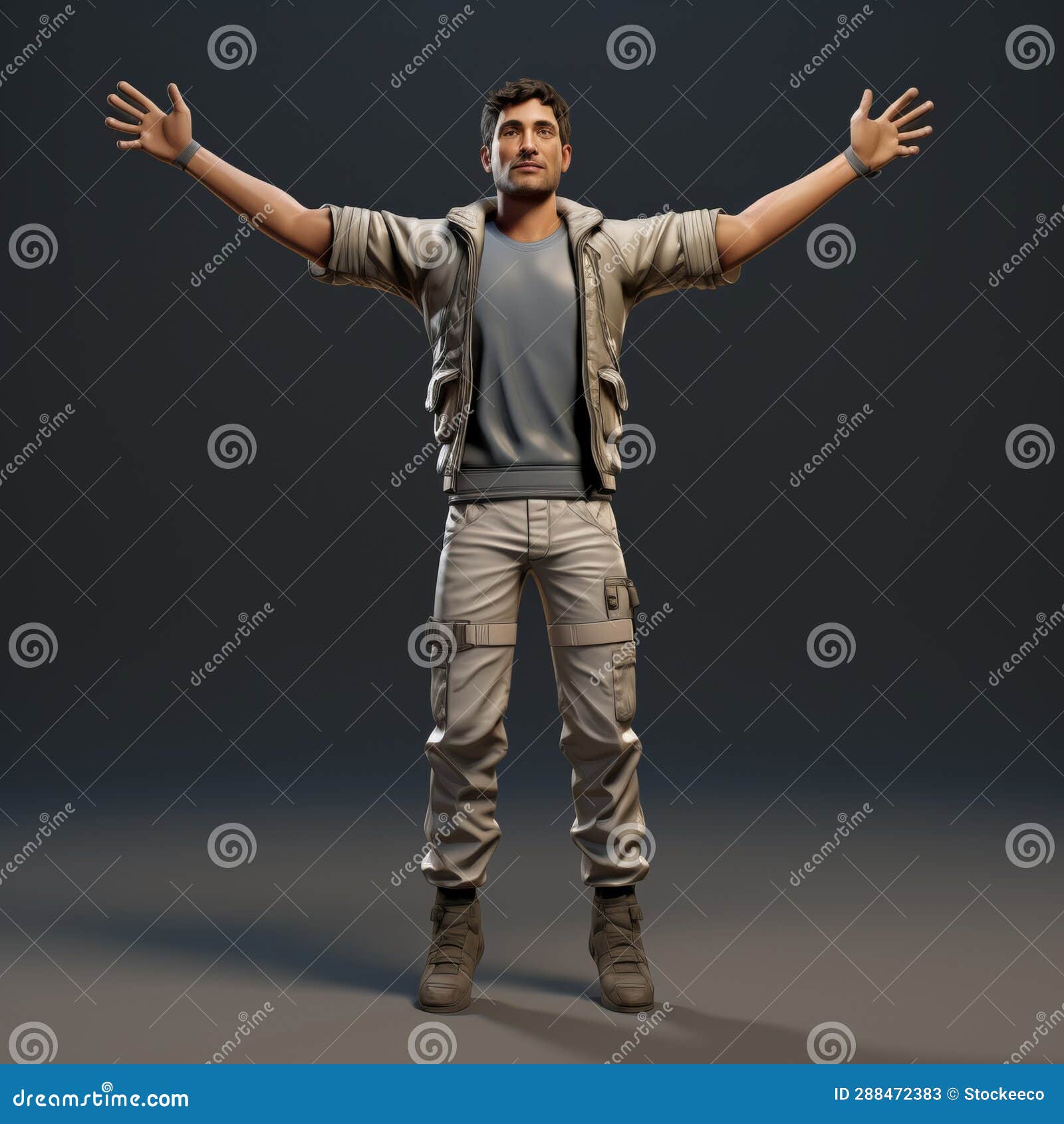 Dynamic 3d Render of a Game Character in Unreal Engine 5 Stock ...