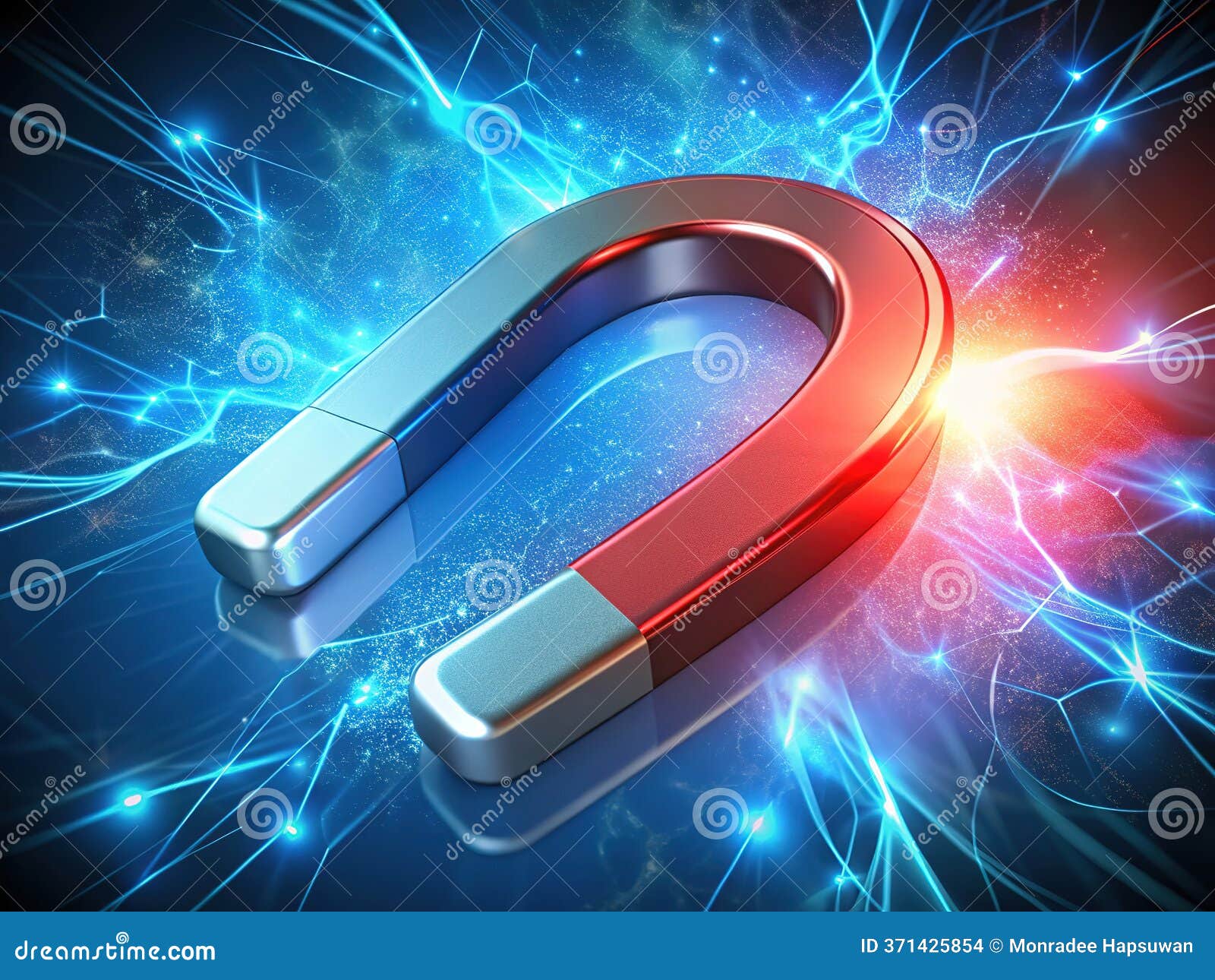 Magnet Invisible Force Physics Law Logo Icon Royalty-Free Stock Image ...