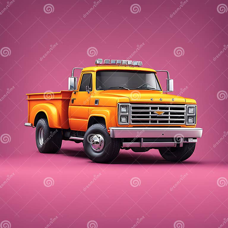 Dynamic 3D Rendered Illustration of a Truck Loading with Carriage on ...