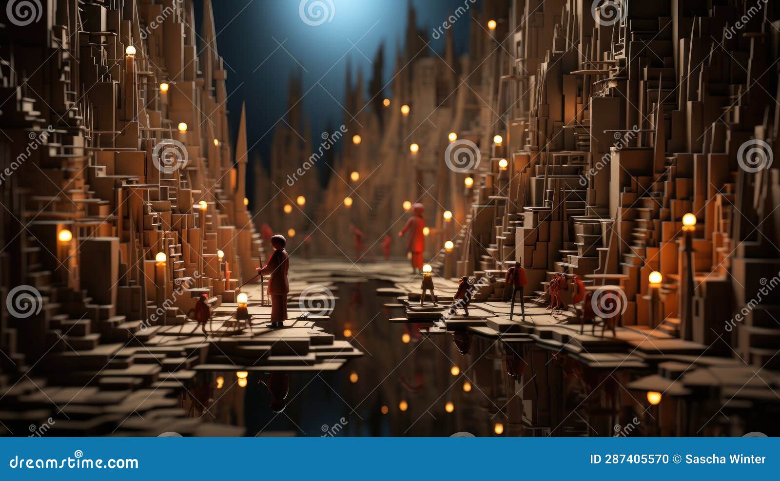 Dynamic 3D Stick Figures in Action Stock Illustration - Illustration of ...