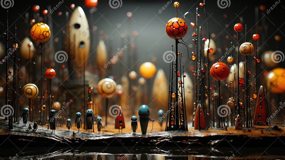 Dynamic 3D Stick Figures in Motion Stock Photo - Image of engaging ...