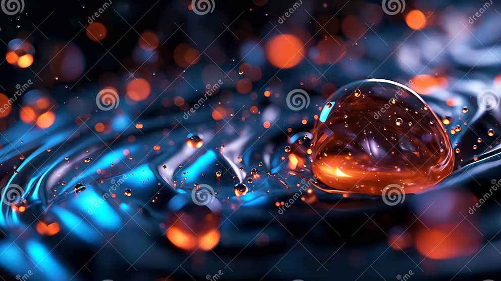 Dynamic 3D Visualization of Cosmic Fluids Stock Illustration ...