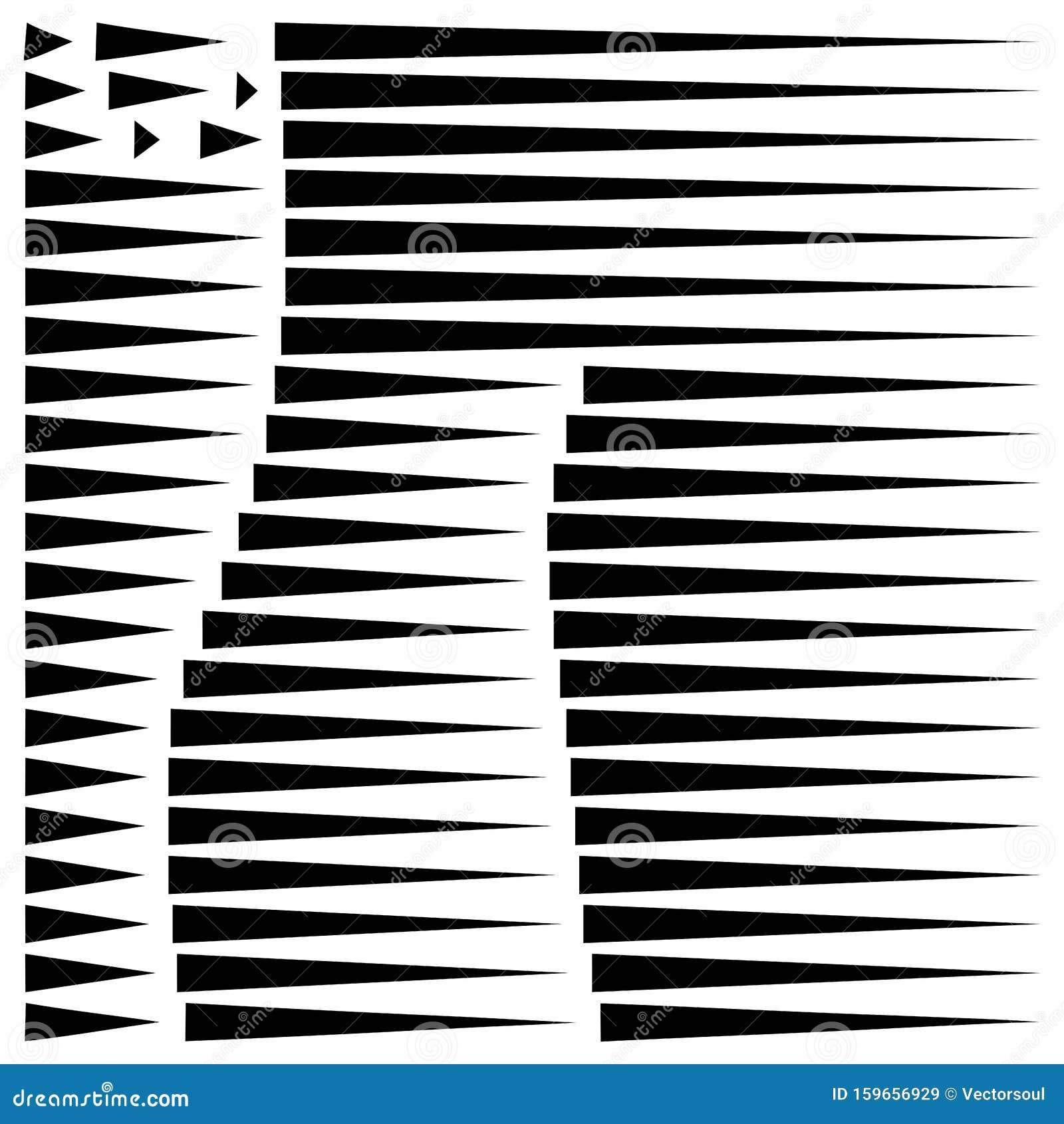Dynamic Dashed, Segmented Lines Pattern. Irregular Stripes. Straight ...