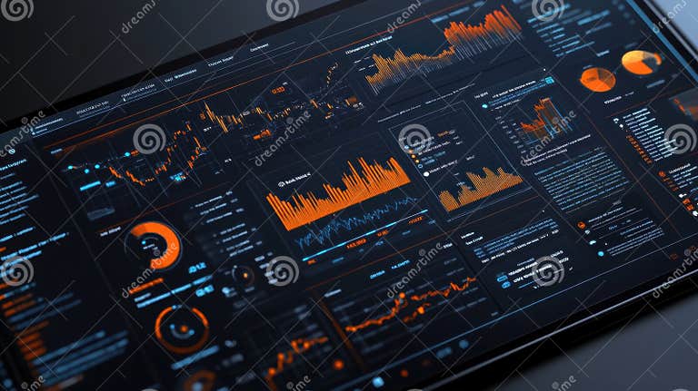Dynamic Data Visualization Dashboard Showcasing Financial Metrics and ...