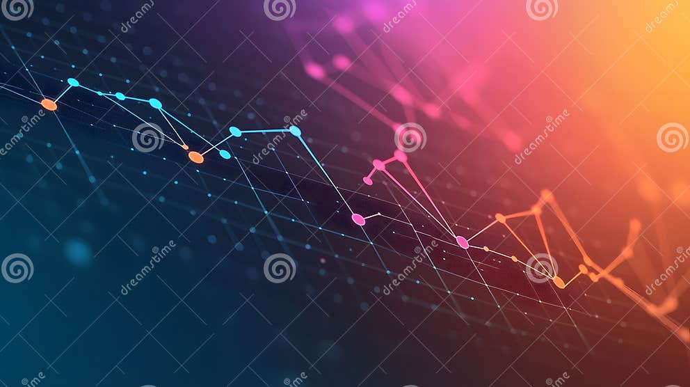 Dynamic Data Visualization in a Vibrant Night Sky with Pulsating Colors ...