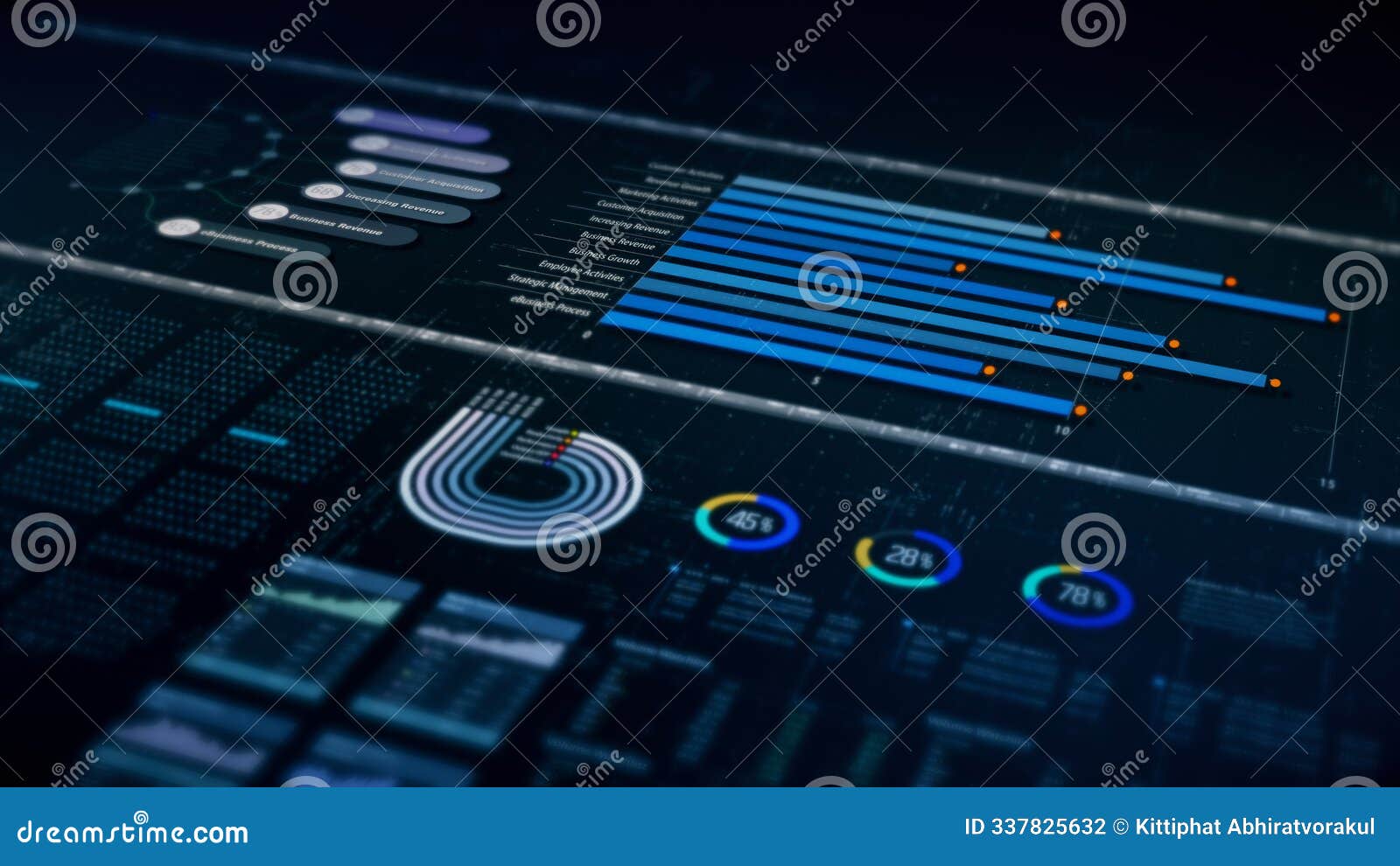 Business Infographic Showcase Presentation Display Stock Illustration ...