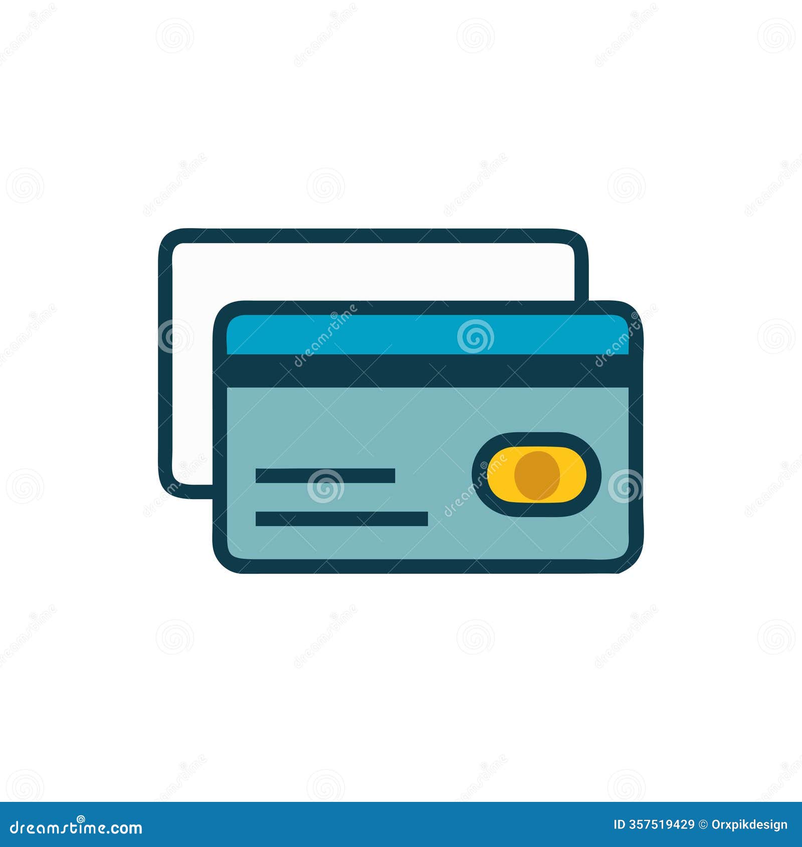 Dynamic Debit Card Symbol Illustration Stock Illustration ...