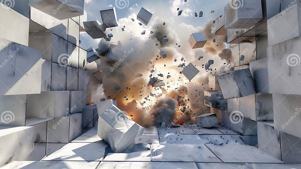 Dynamic Debris, Exploding Wall Provides Center Stage for Any Object ...