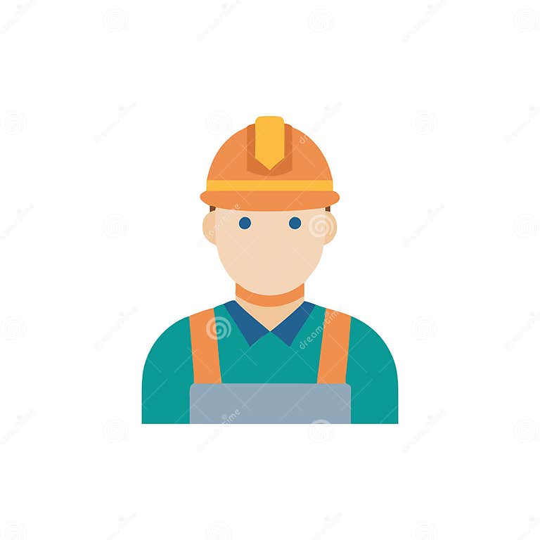 Dynamic Construction Labor Icon Design Stock Illustration ...