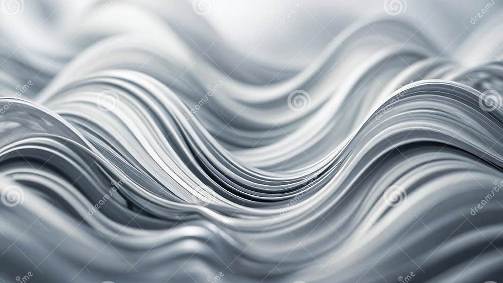 Dynamic and Detailed Wave Patterns in Shades of Gray, Creating a ...