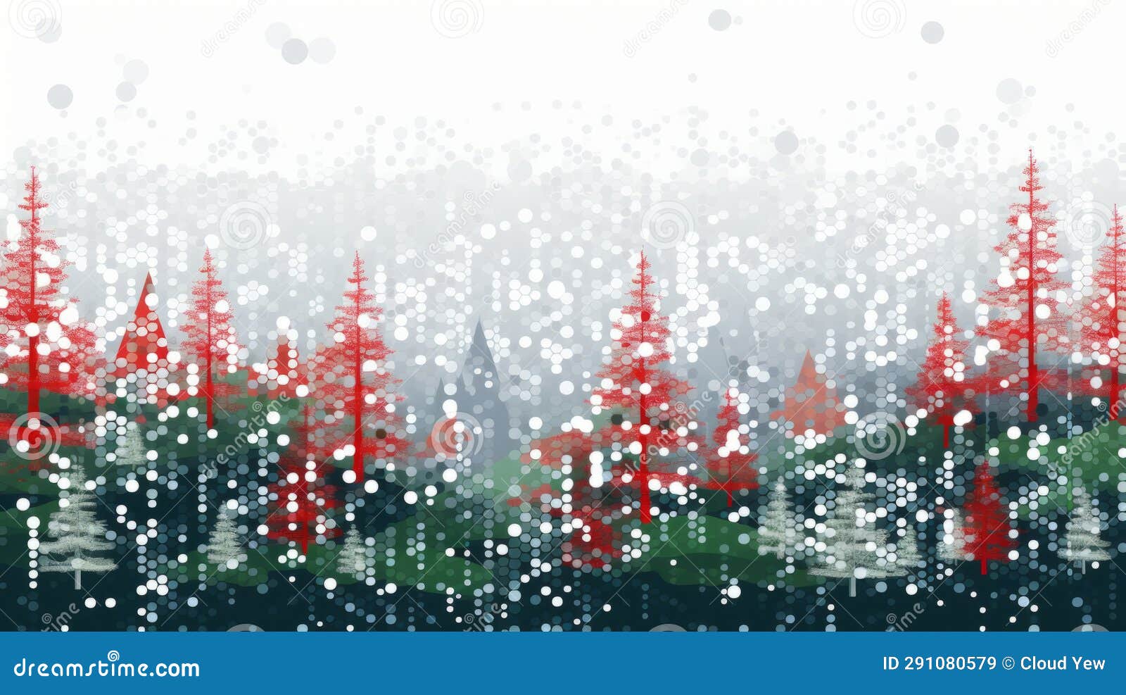 Dynamic Digital Christmas Graphics Stock Illustration - Illustration of ...