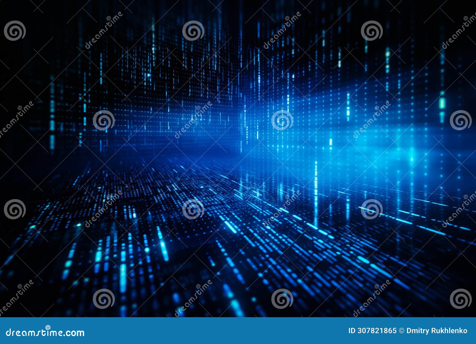 Dynamic Digital Data Stream - Abstract Computer Background Stock Image - Image of internet ...