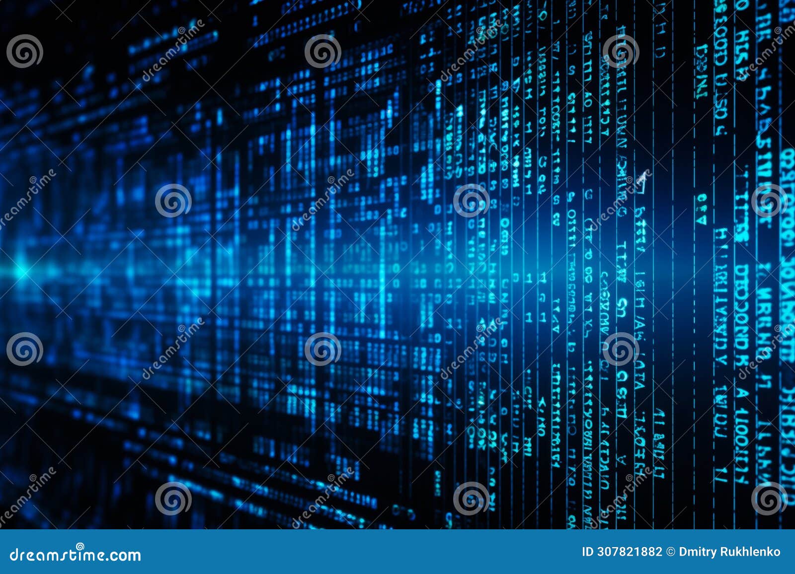 Dynamic Digital Data Stream - Abstract Computer Background Stock Photo - Image of connectivity ...