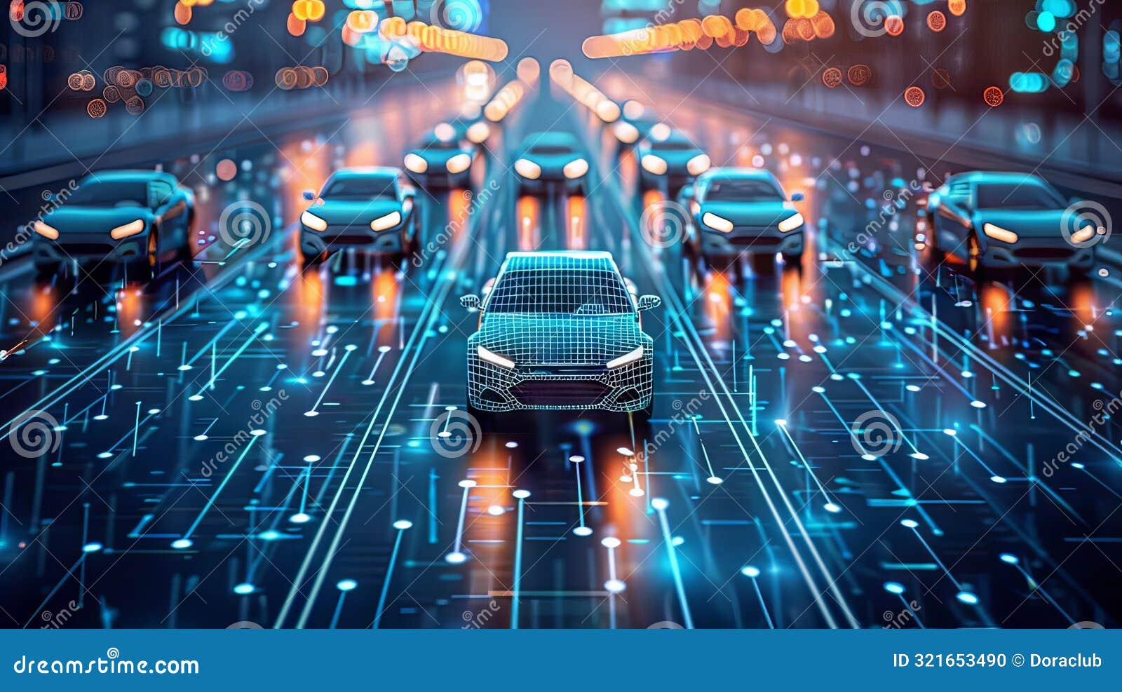 A Dynamic Digital Visualization of Autonomous Cars Driving on a Smart ...