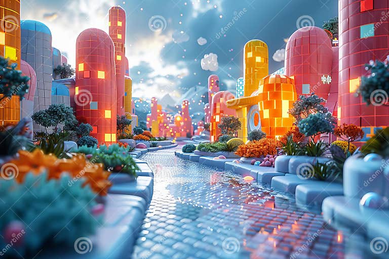 Dynamic Dimensions Close Up, Animated 2D and 3D Elements, Playful ...