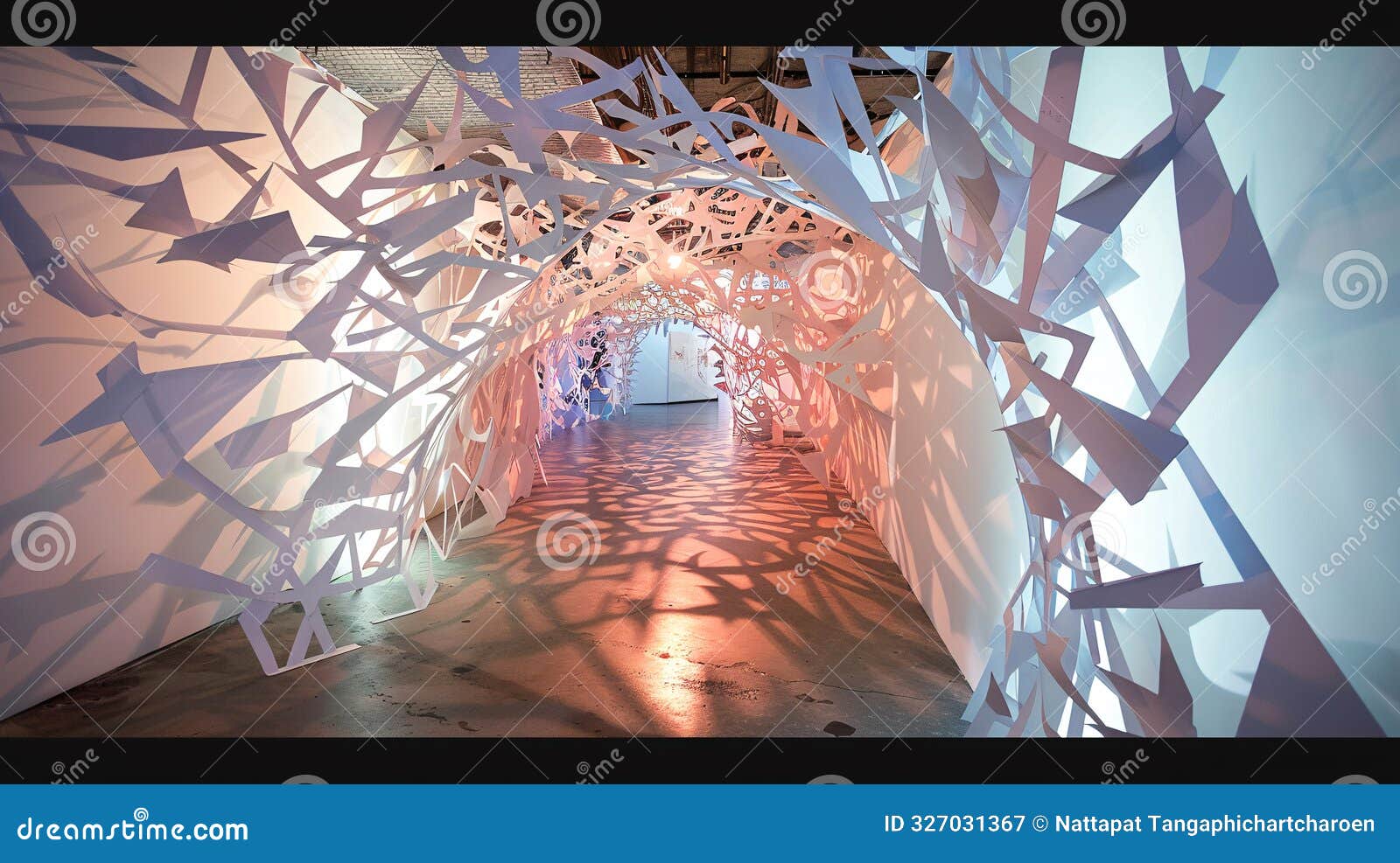 Dynamic Dimensions In A Creative Space Are Highlighted By An Art ...