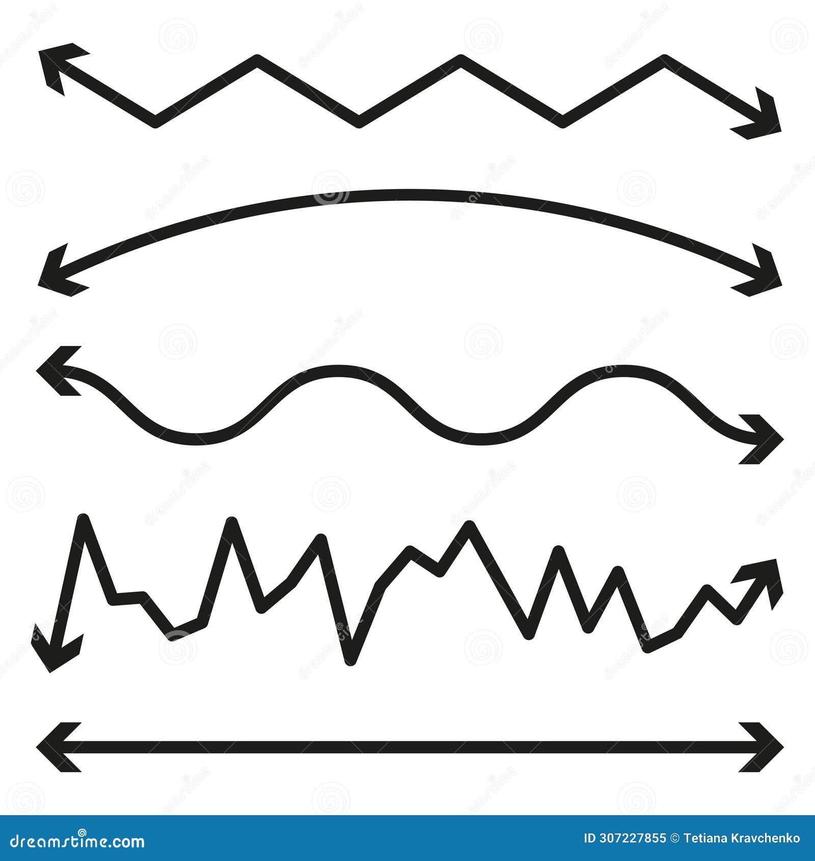 Dynamic Direction Arrows - Abstract Flow and Movement. Vector ...