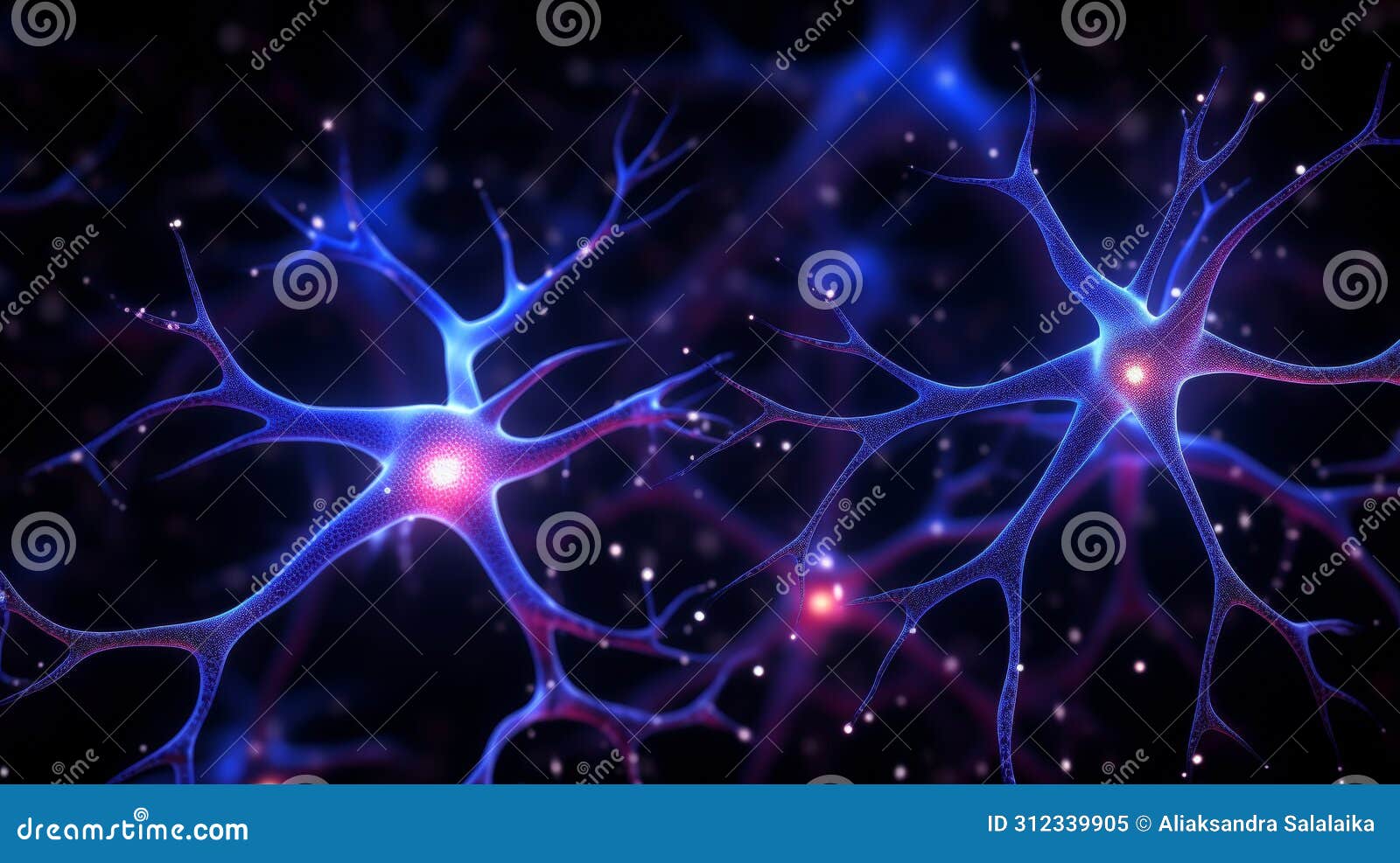 Dynamic Display of Active Neural Connections Showcasing Brain Activity ...