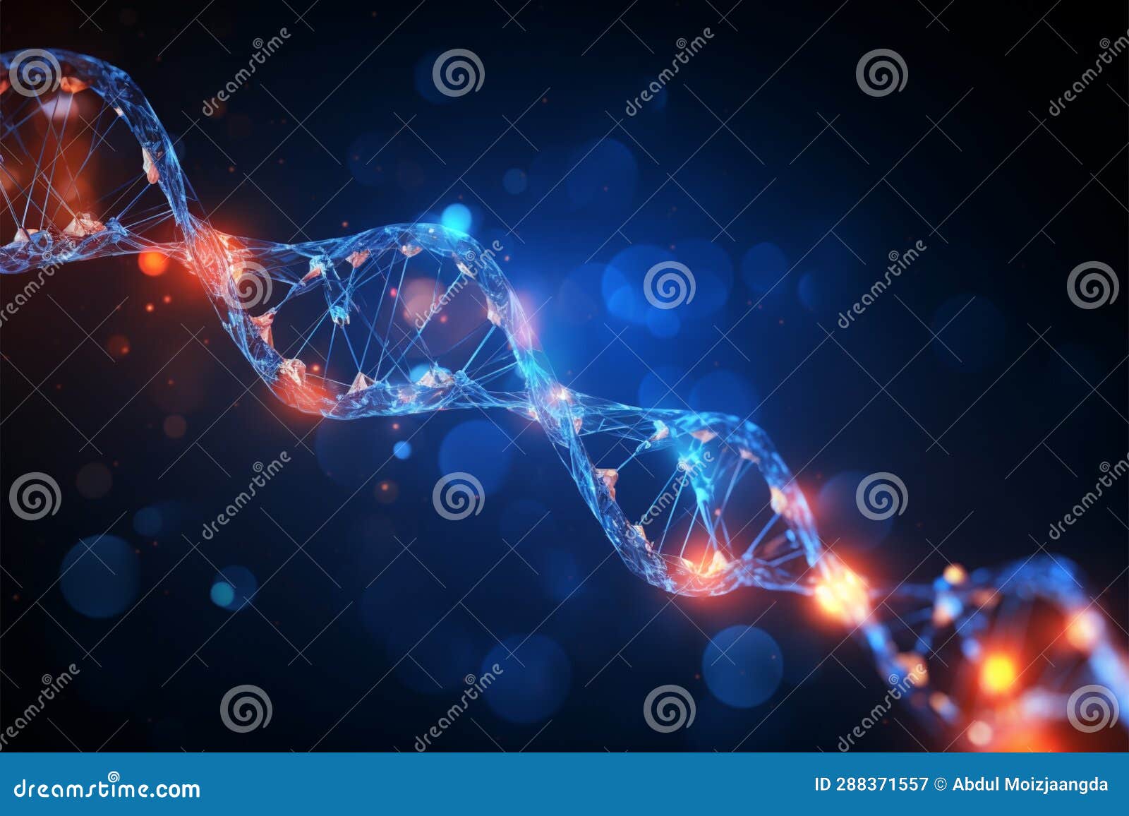 Dynamic DNA Backdrop for Banners, Wallpapers, or Scientific Templates ...