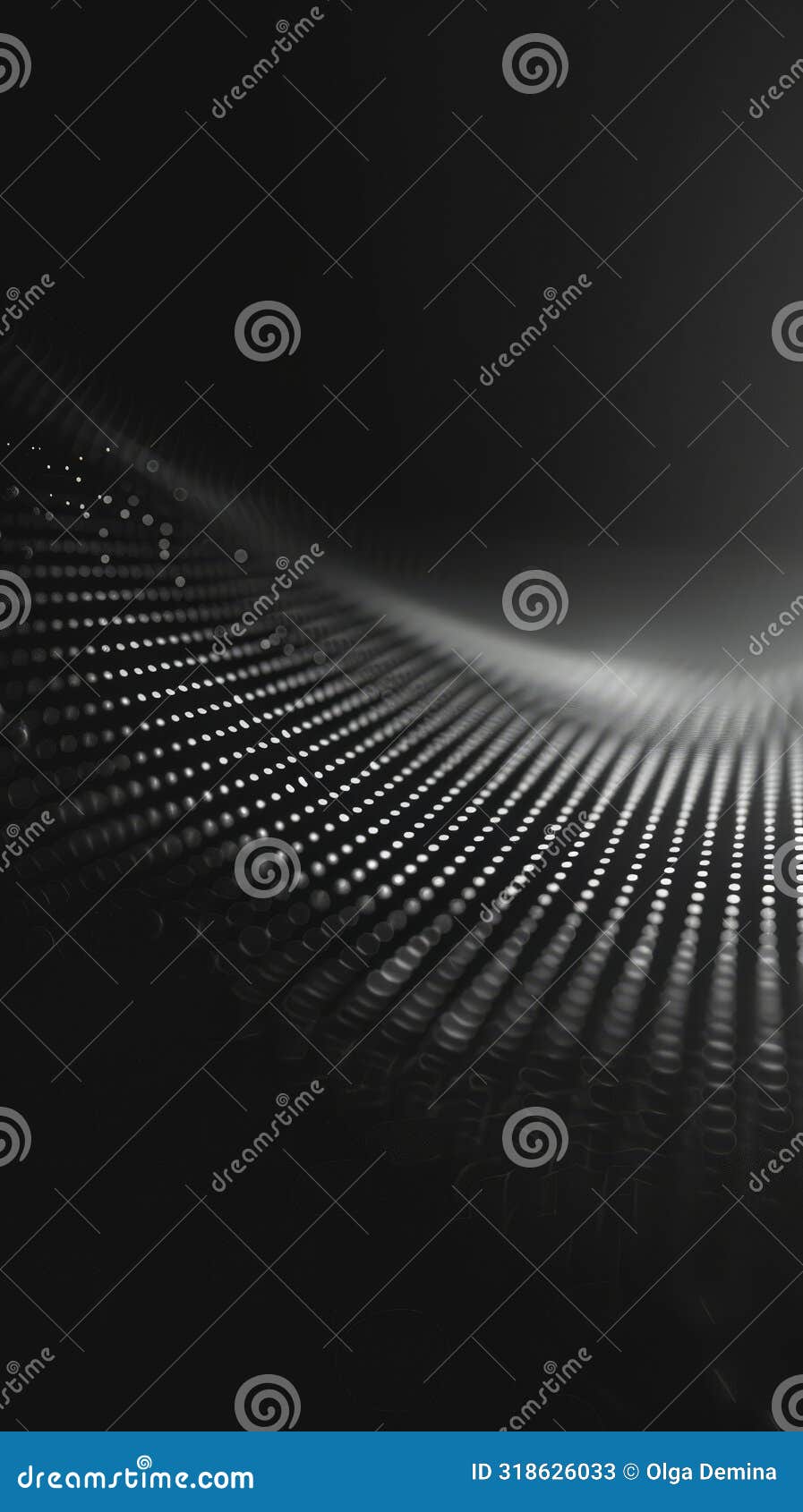 Dynamic Dotted Wave Pattern in Black and White. Perfect for Modern and ...