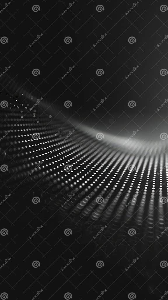 Dynamic Dotted Wave Pattern in Black and White. Perfect for Modern and ...