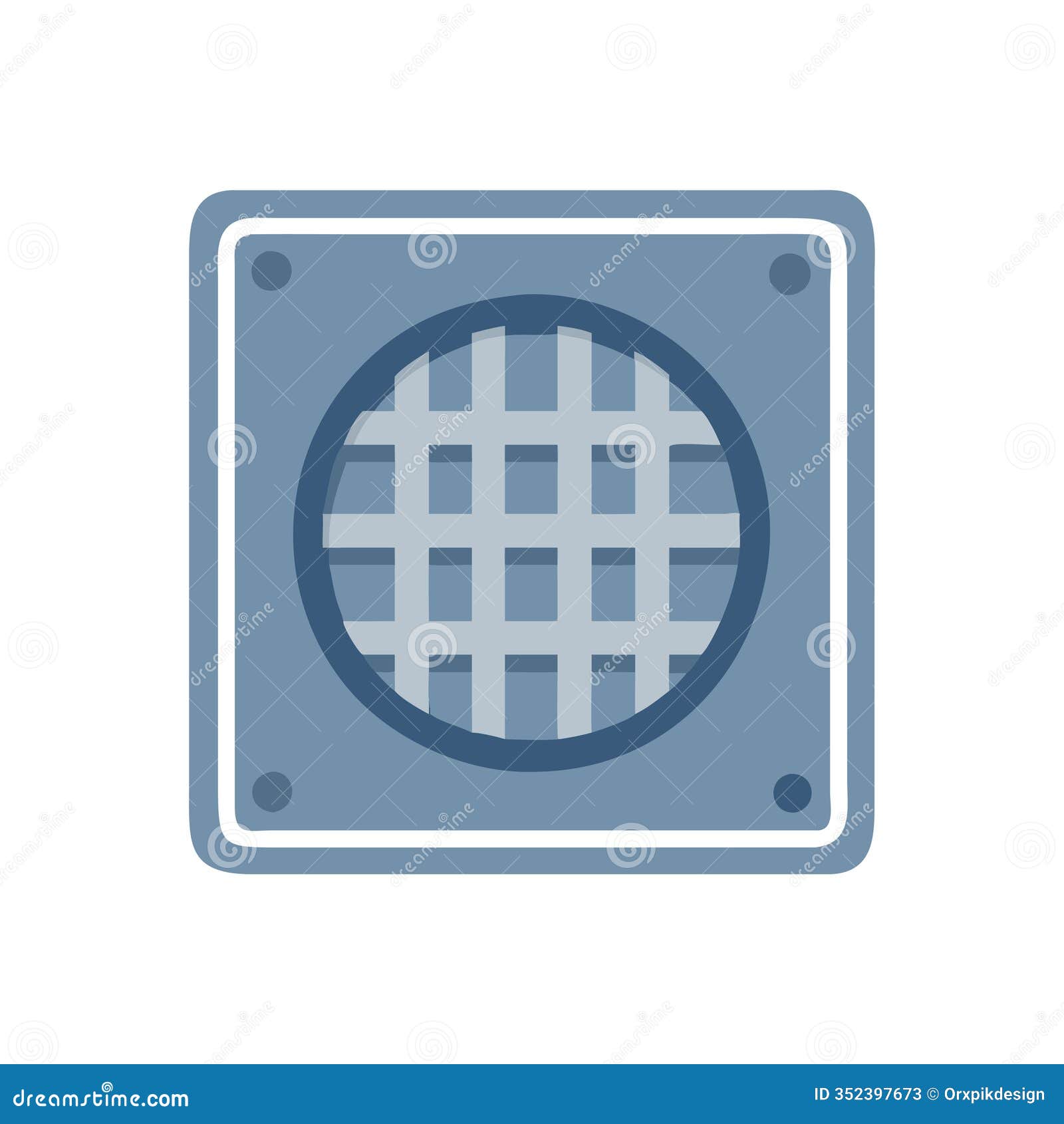 Dynamic Drain Cover Icon for Effective Water Control Stock Illustration ...