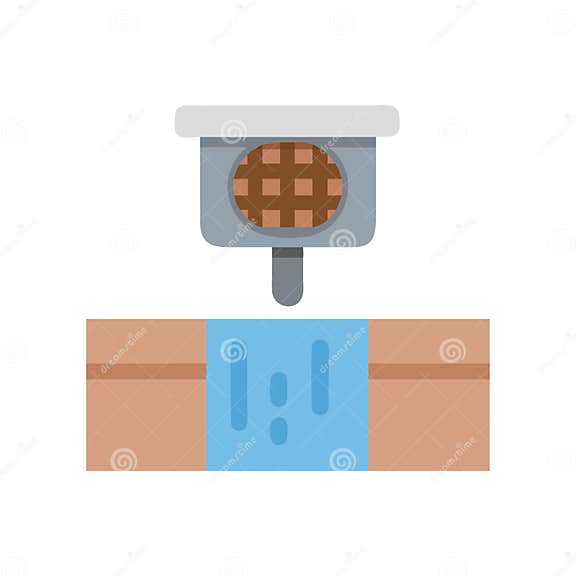 Dynamic Drain Trap Icon for Flow Control Stock Vector - Illustration of ...