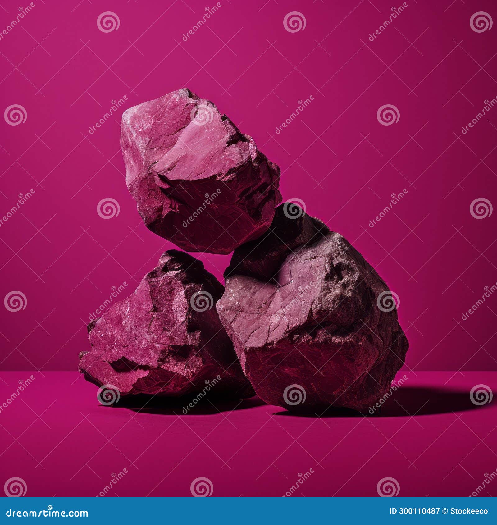 Dynamic and Dramatic Compositions: Three Pink Rocks on a Pink Floor ...