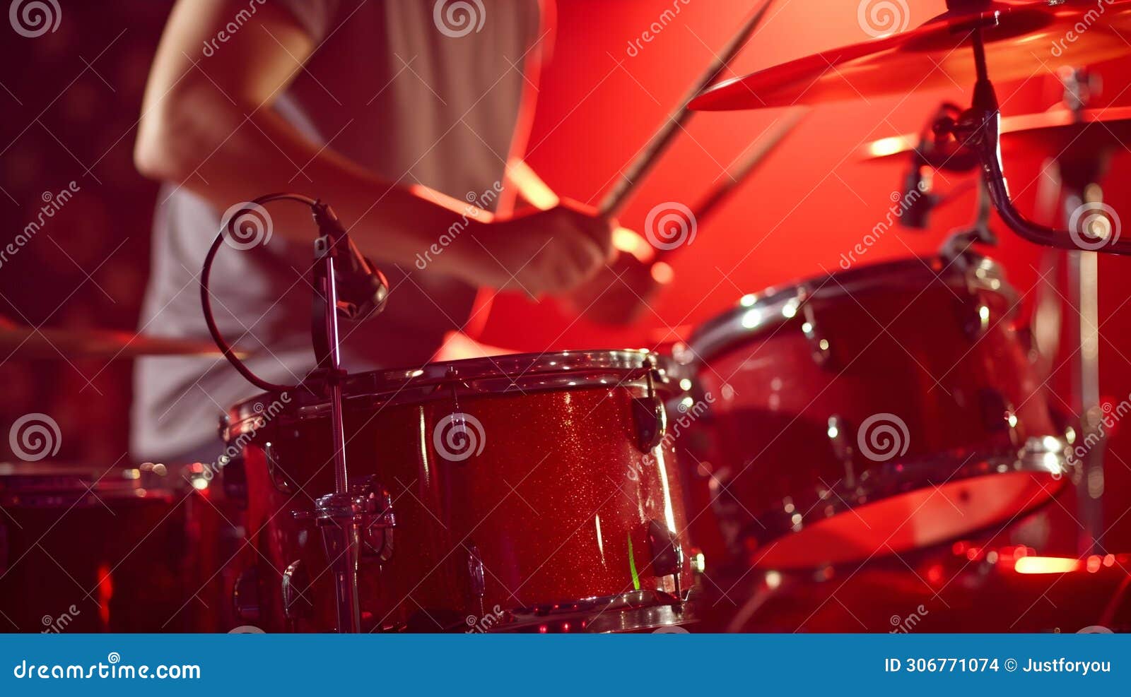Dynamic Drumming Session in Action. Generative Ai Stock Illustration ...