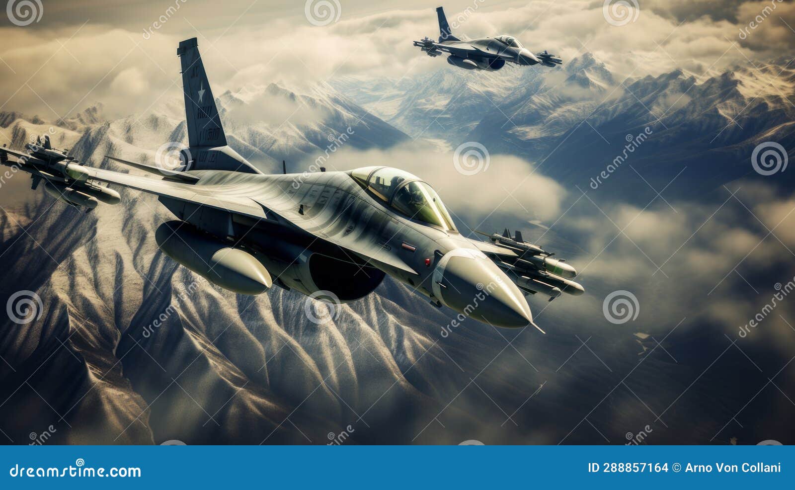 Dynamic Duo of F-16 Fighter Jets Embracing the Majesty of Mountainous ... Dynamic Duo of F-16 Fighter Jets Embracing the Majesty of Mountainous ...