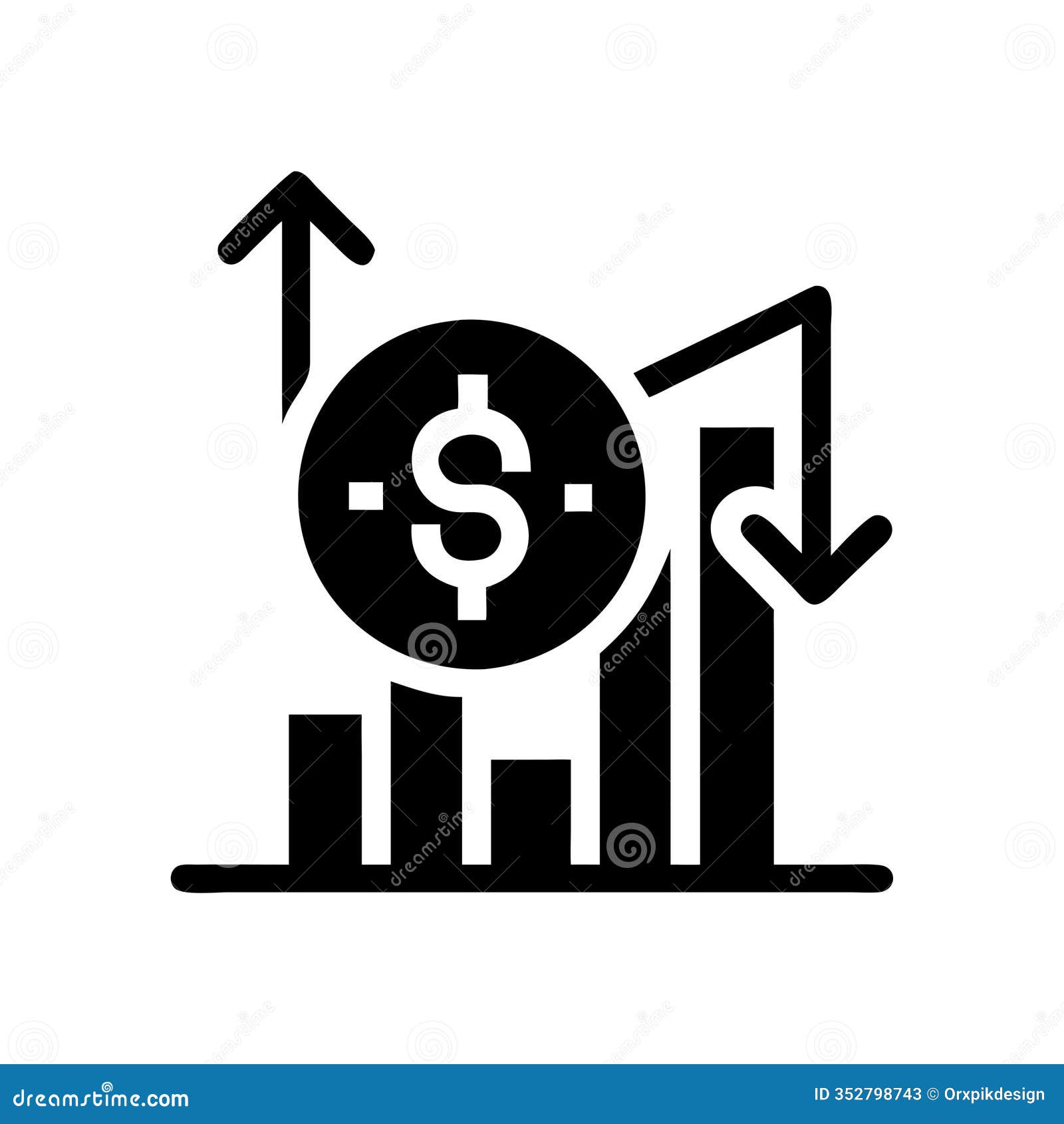 Dynamic Economic Indicator Icon Stock Vector - Illustration of concept ...